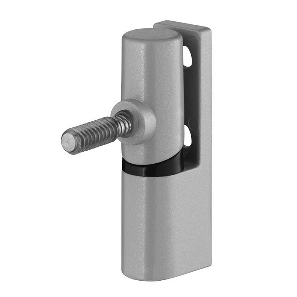 Satin Anodised Inward 18mm Cubicle Door Hinge (MFC & HPL) - Bushboard